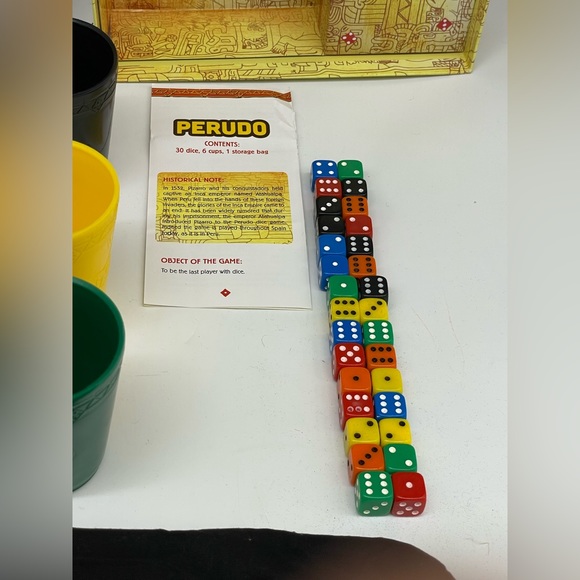 Games | Rare Perudo Liars Dice Outset Dice Game Complete | Poshmark